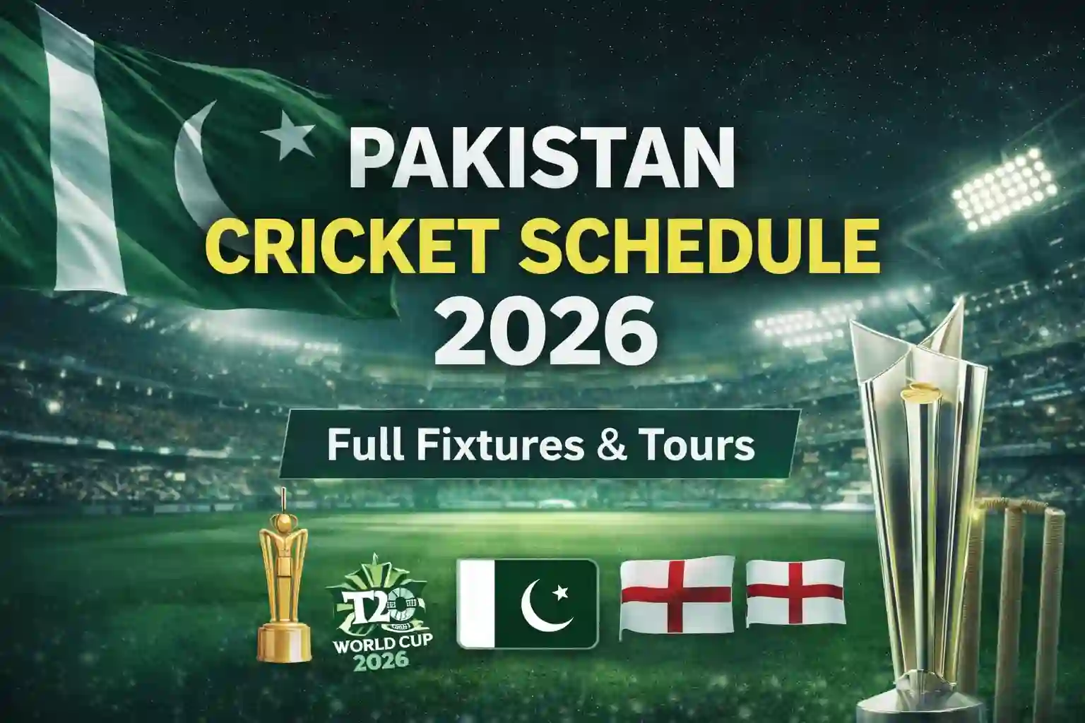 Pakistan Cricket Schedule 2026 – Full Fixtures, Tours, PSL & T20 World ...