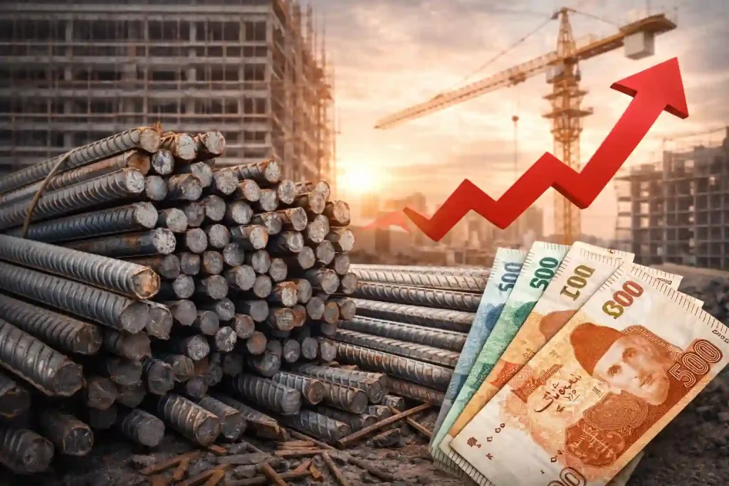 Steel Prices Jump in Pakistan – Branded Rebar Hits Rs245 per KG