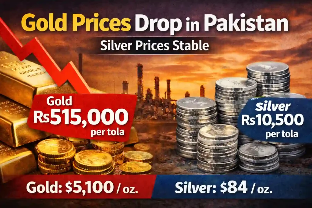 Gold Prices Fall in Pakistan as Global Market Softens While Silver ...
